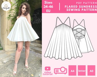 Crossover Dress Pattern - Etsy