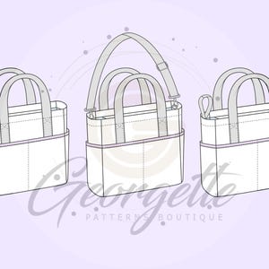 Sunny Maternity Bag Sewing Pattern – PDF Diaper Bag Pattern, Large Tote ...