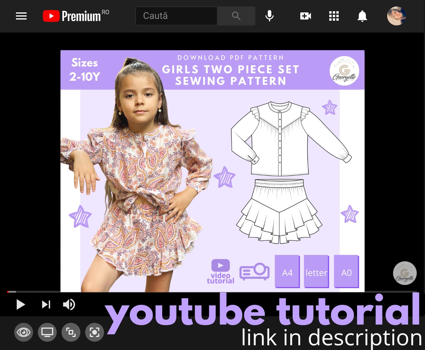 LUNA Girls Two Piece Set Sewing Pattern Girl Shorts Pattern - Etsy