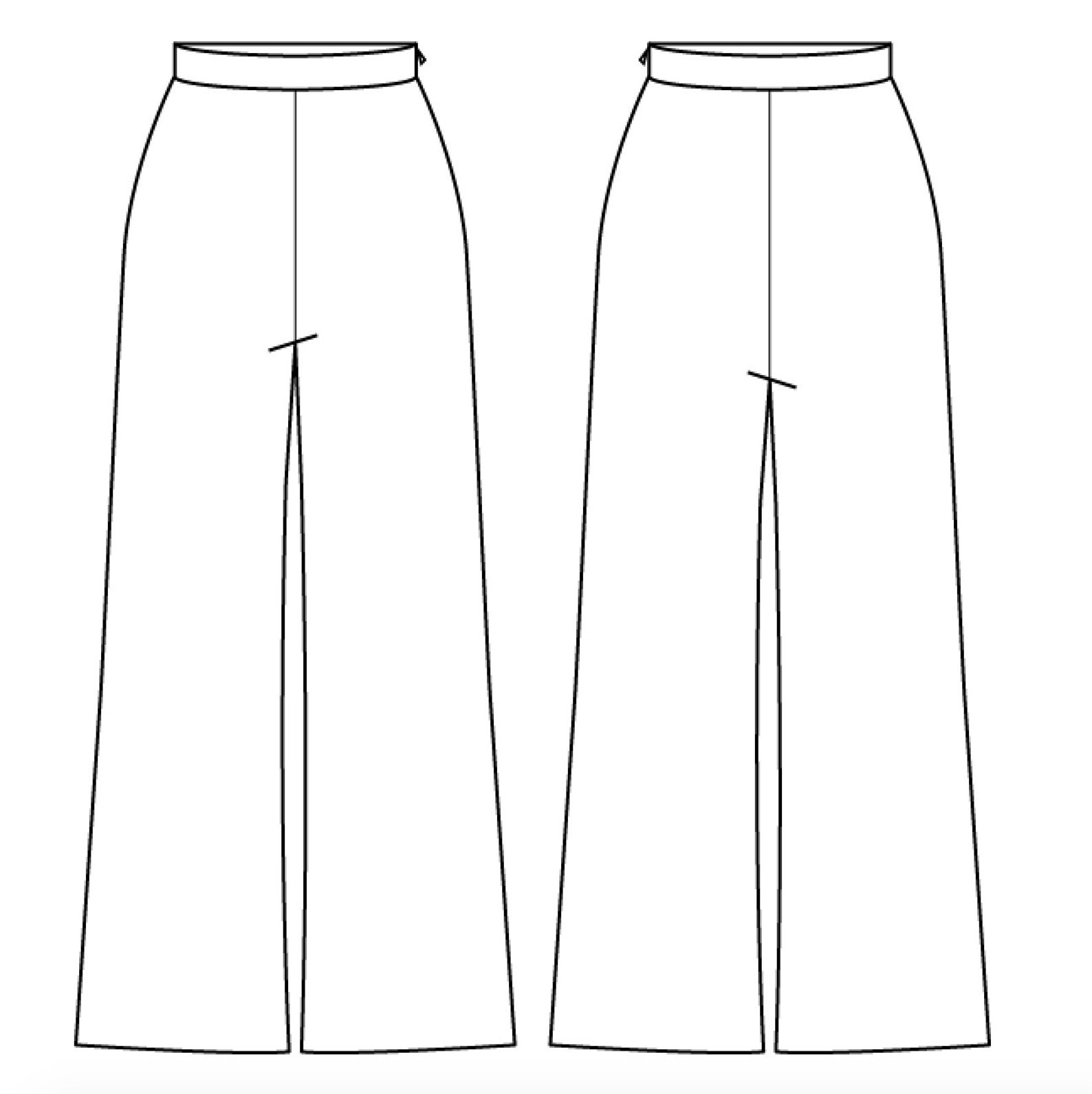 AMIRA Wide Leg Pants Sewing Pattern 34 36 38 40 42 44 46 EU - Etsy