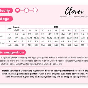 DIY Clover Quilted Jacket Sewing Pattern, Handcrafted Design Sewing ...