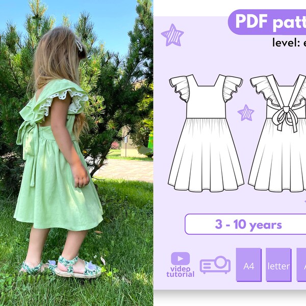 Daisy Dress Pdf Sewing Pattern - Etsy