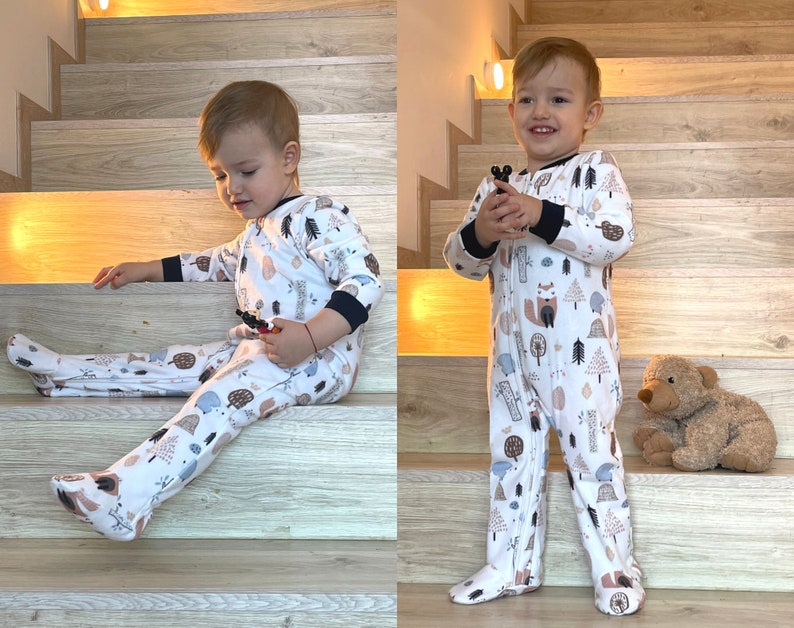 MATEI Footie One Piece Jumpsuit Pattern Baby Onesie Pdf - Etsy