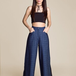 ANNE Split Side Wide Leg Pants Sewing Pattern 34 36 38 40 42 44 46 EU ...