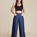 ANNE Split Side Wide Leg Pants Sewing Pattern 34 36 38 40 42 44 46 EU ...