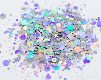 Moon and Star Glitter - Etsy