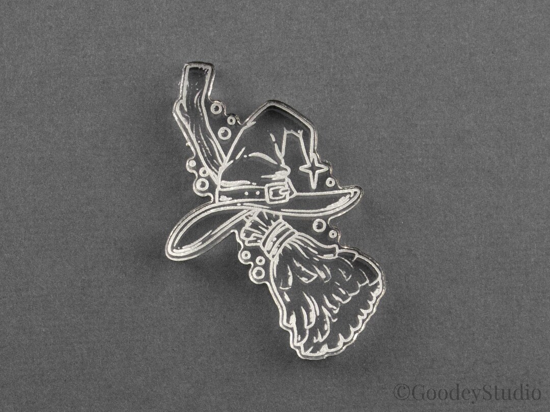 Witch Broom and Hat Mold, SILICONE MOLD ONLY, 6mm Casting Mold ...