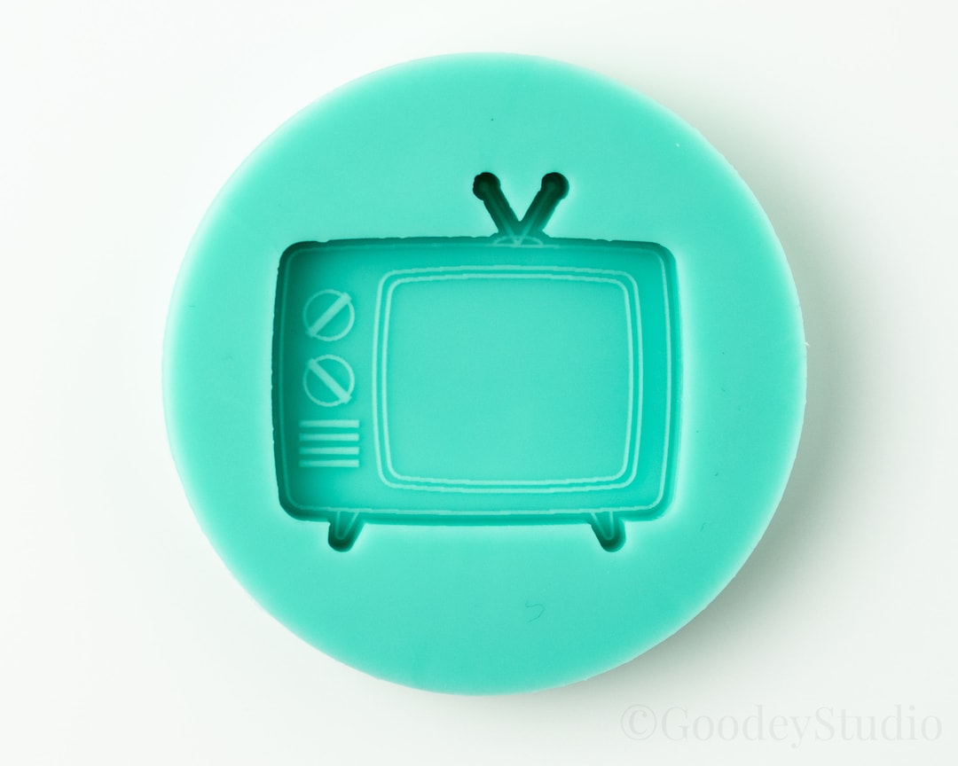 Retro TV Mold, Vintage Mold, Silicone Mold for Resin, 6mm Casting Mold ...
