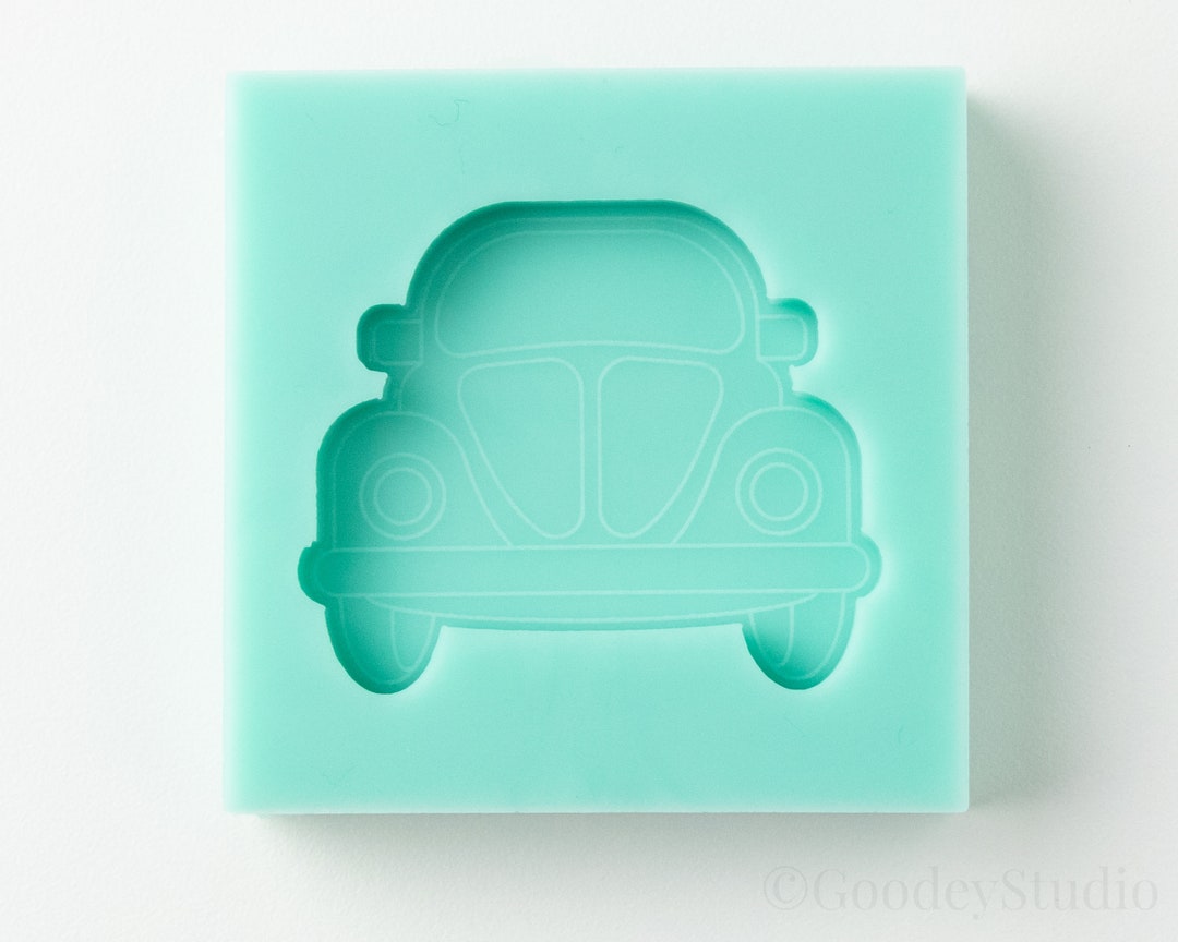 60's Slug Bug Vehicle Mold, Silicone Mold for Resin, 6mm Casting Mold ...