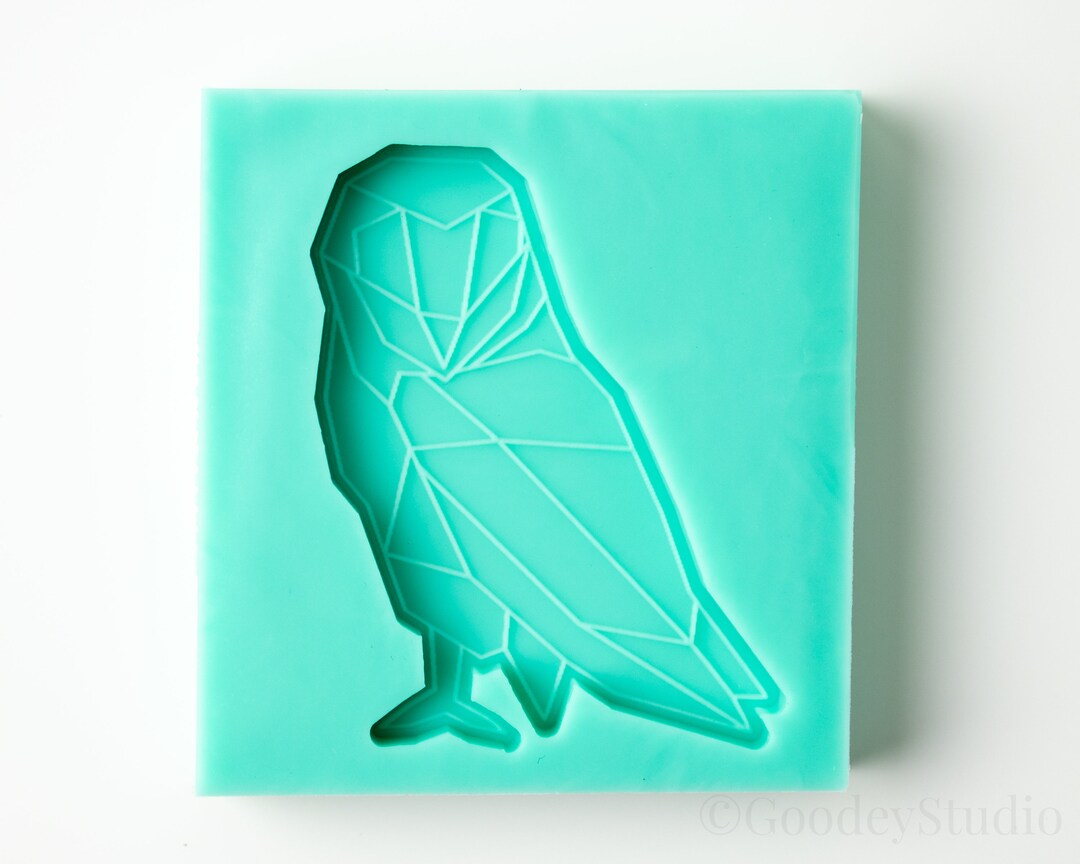 Geometric Owl Mold, Silicone Mold for Resin, 6mm Casting Mold, Handmade ...