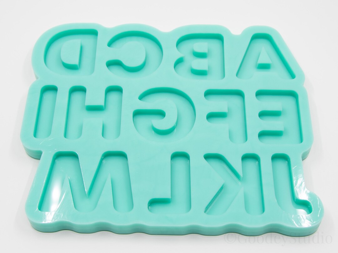 Alphabet Set Molds, Silicone Mold for Resin, 6mm Casting Mold, Handmade ...