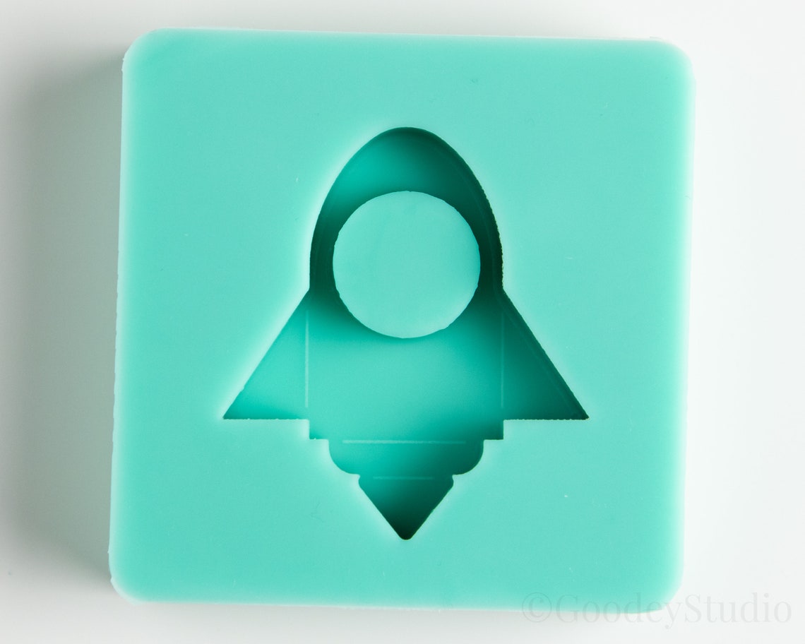 Rocket Ship Shaker Mold Silicone Mold for Resin Backed - Etsy
