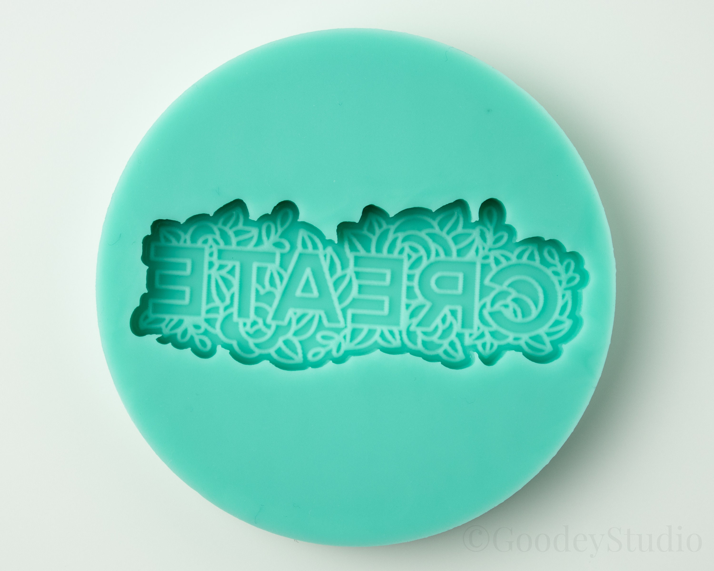 Create Floral Word Mold Silicone Mold for Resin 6mm Casting | Etsy