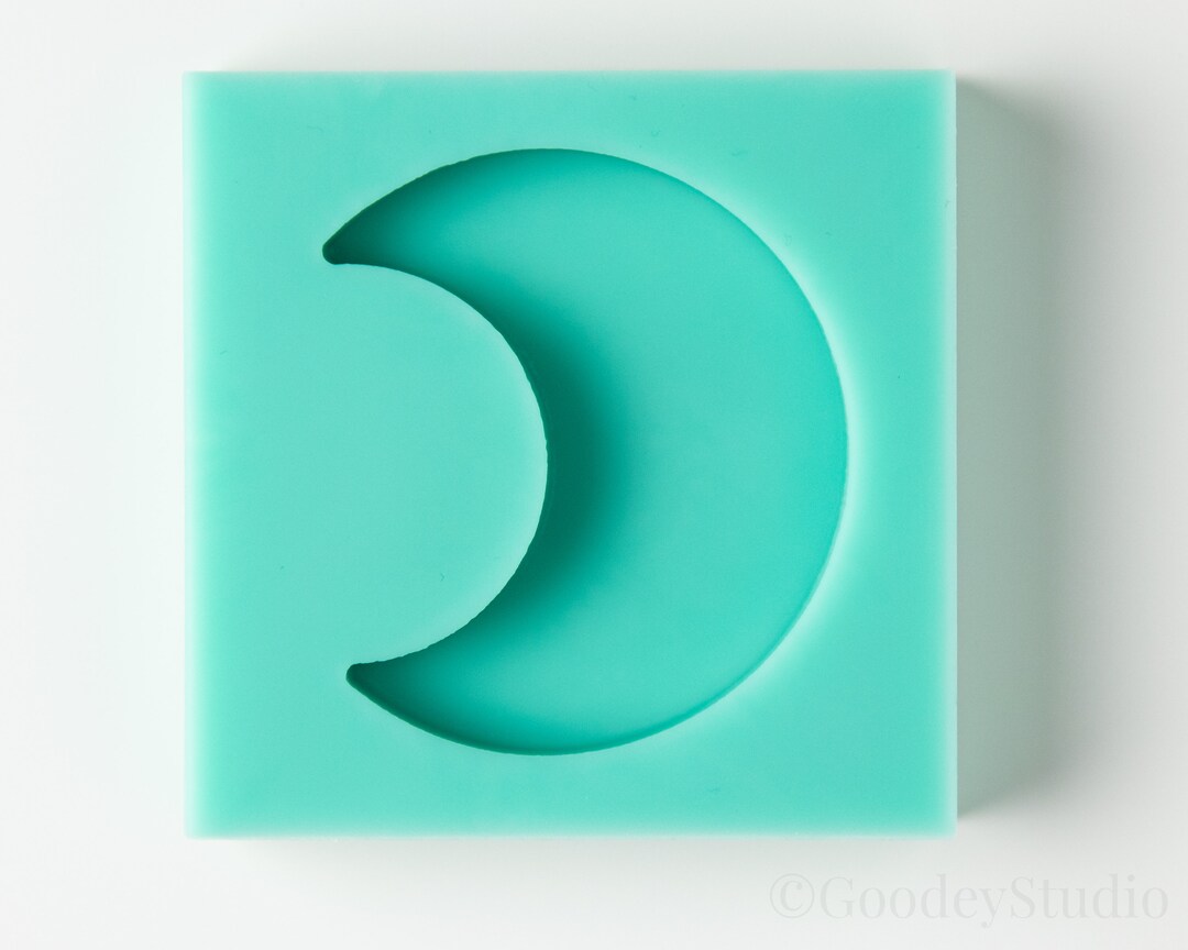 Chubby Crescent Moon Mold, Silicone Mold for Resin, Backed Shaker Mold ...