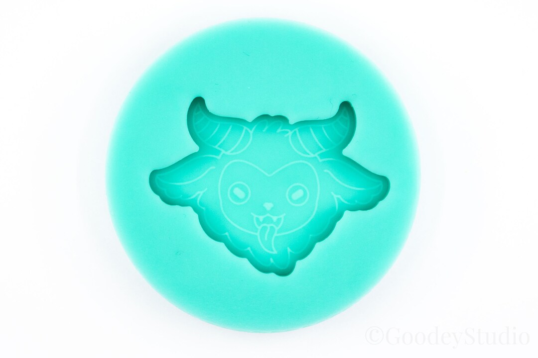 Kawaii Krampus Head Cryptid Mold SILICONE MOLD ONLY 6mm - Etsy