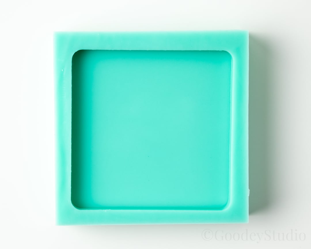 Plain Square Shape Mold, Silicone Mold for Resin, 6mm Casting Mold ...