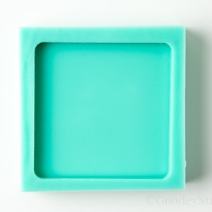 Plain Square Shape Mold, Silicone Mold for Resin, 6mm Casting Mold ...
