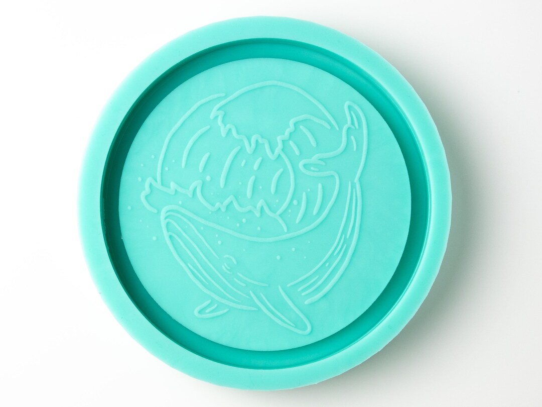 Whale in Wave Coaster Mold, Silicone Mold for Resin, Handmade Mold, - Etsy
