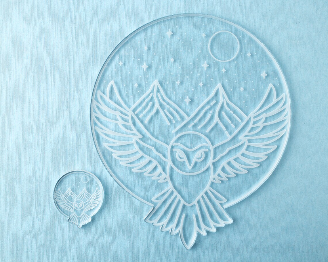 Owl Flying at Night Mold Silicone Mold for Resin 6mm Casting | Etsy