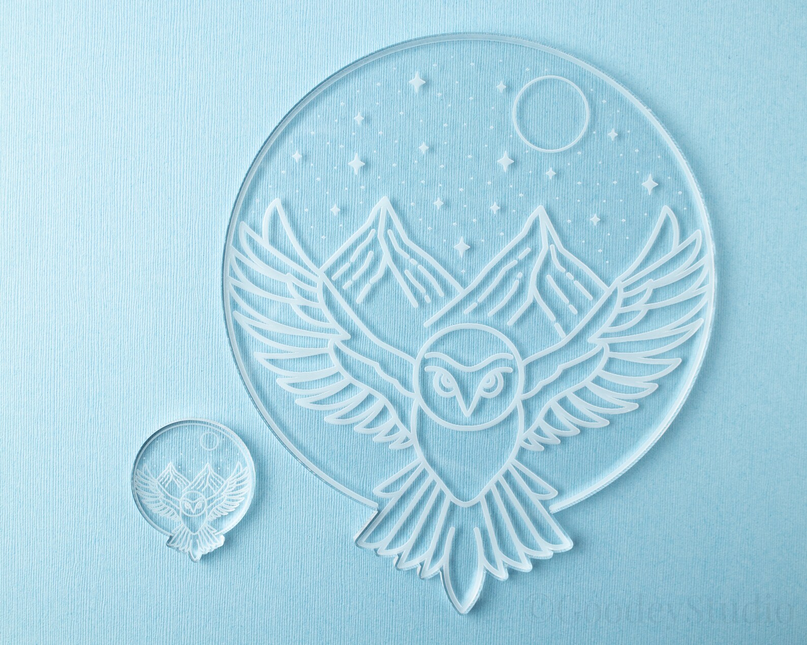 Owl Flying at Night Mold Silicone Mold for Resin 6mm Casting | Etsy