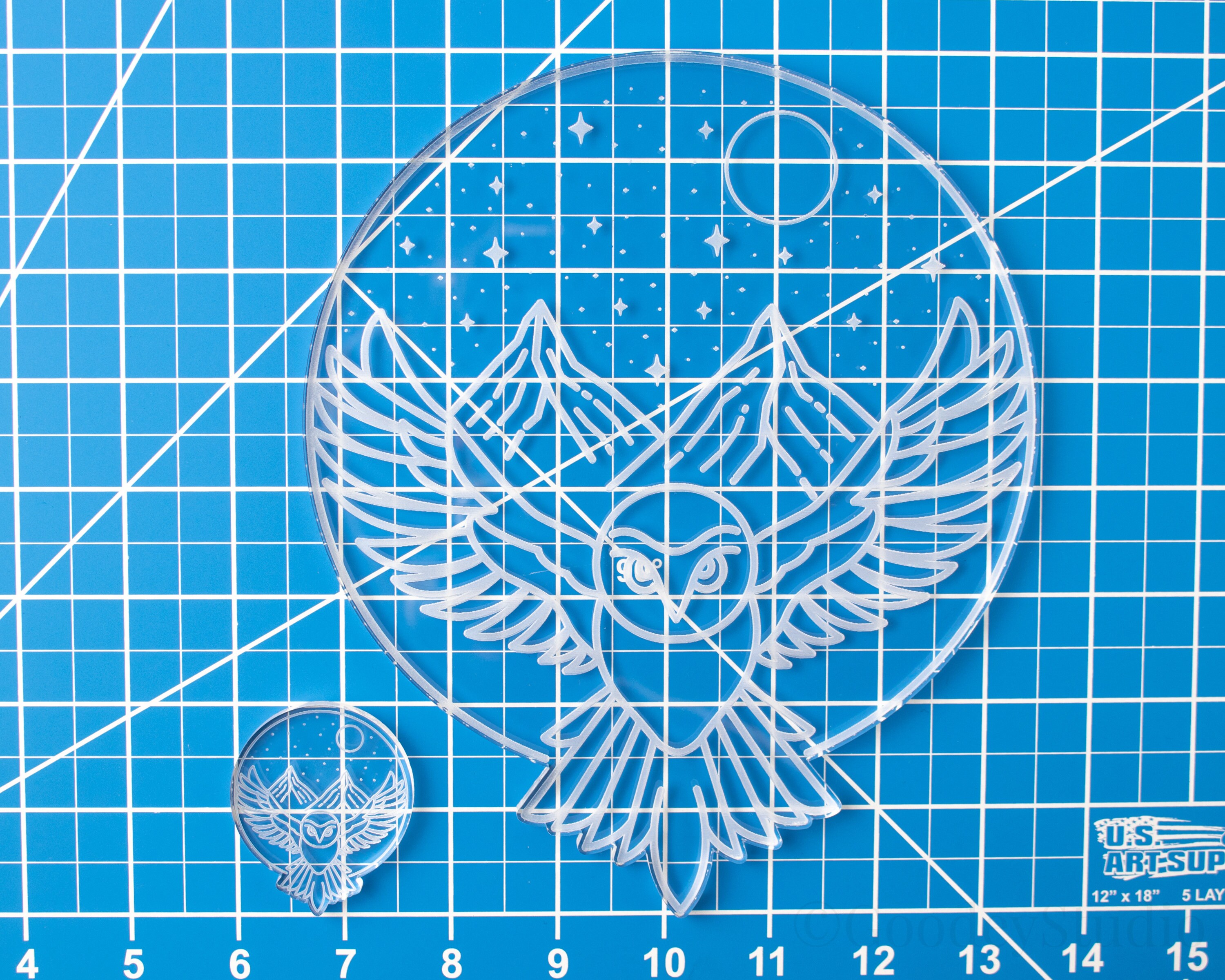 Owl Flying at Night Mold Silicone Mold for Resin 6mm Casting | Etsy