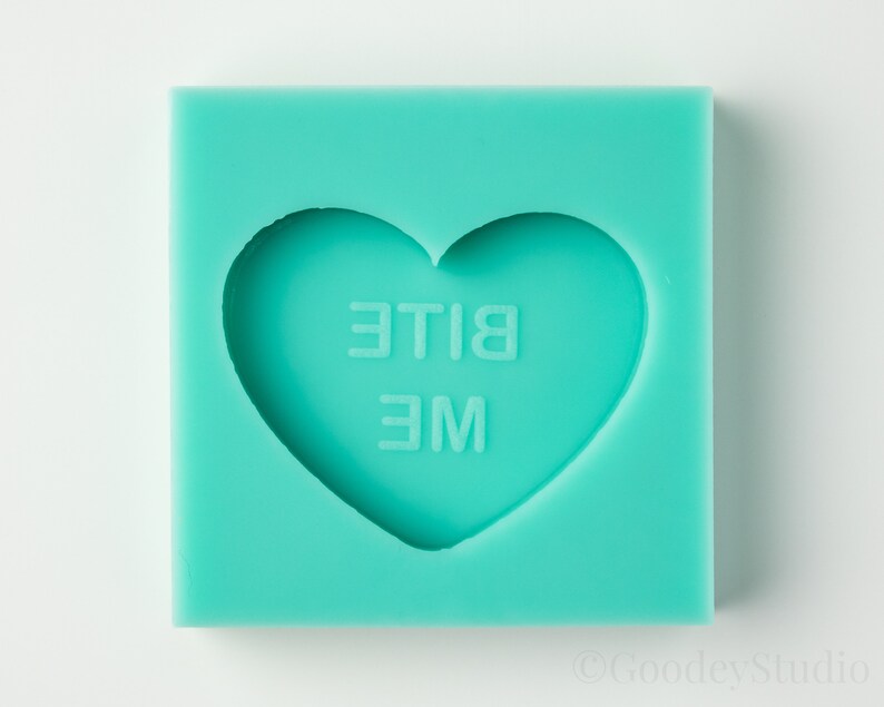 Bite Me Conversation Heart Mold Silicone Mold for Resin 6mm - Etsy