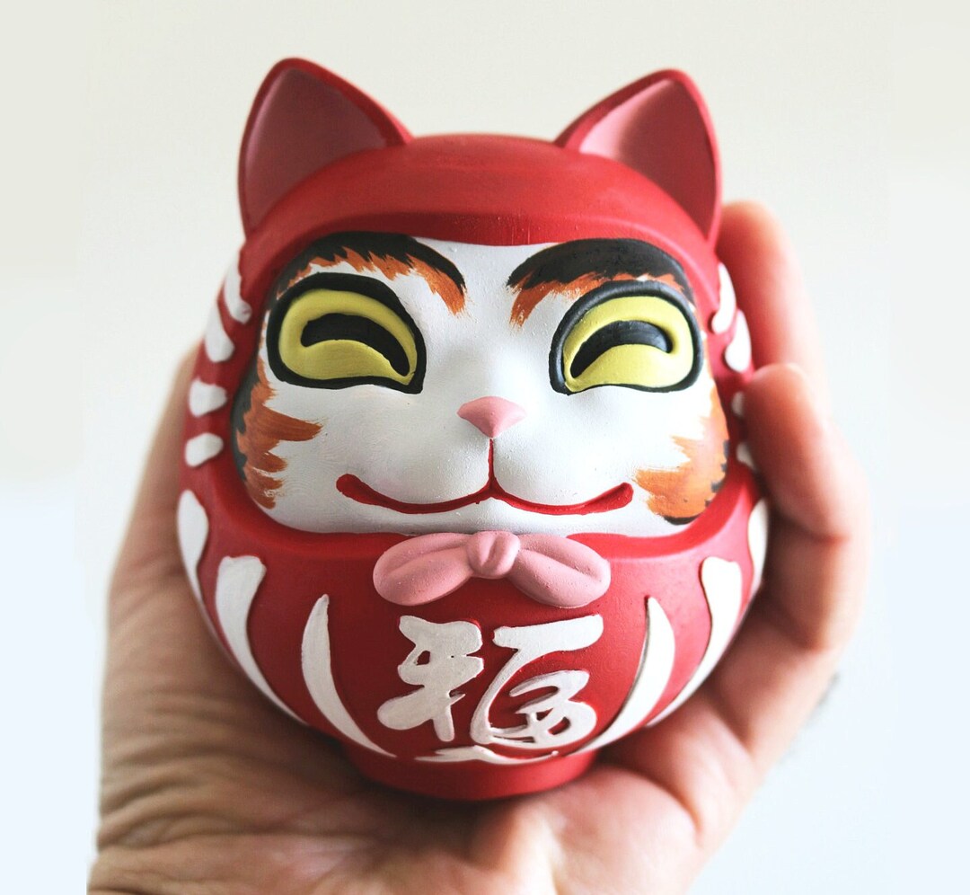 Charuma - Cute Daruma Cat - Etsy