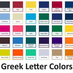 Custom Sorority/ Fraternity Greek Letter T-shirt - Etsy