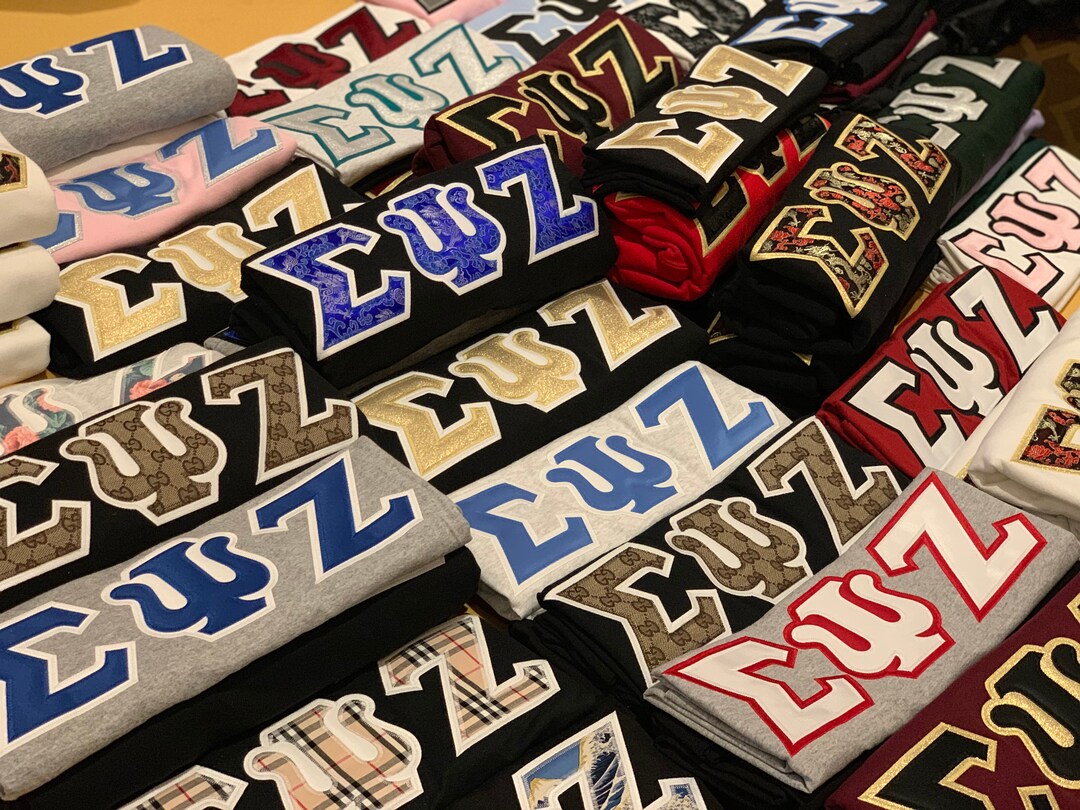 Custom Sorority/ Fraternity Greek Letter Hoodie - Etsy