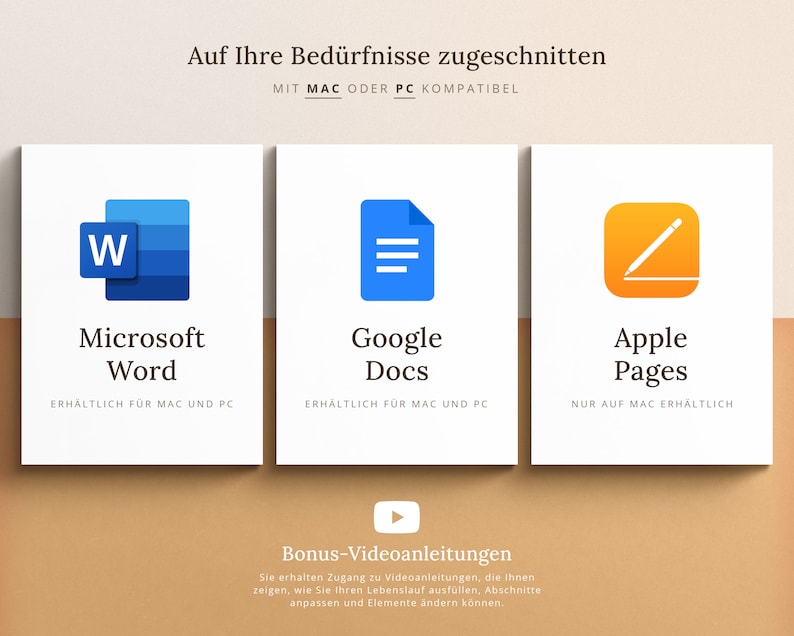 Bewerbungsvorlagen Lebenslauf Vorlage Für Word Mac Pages - Etsy