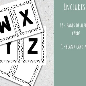 Printable Alphabet Cards, School and Classroom Decor, Visual Daily ...