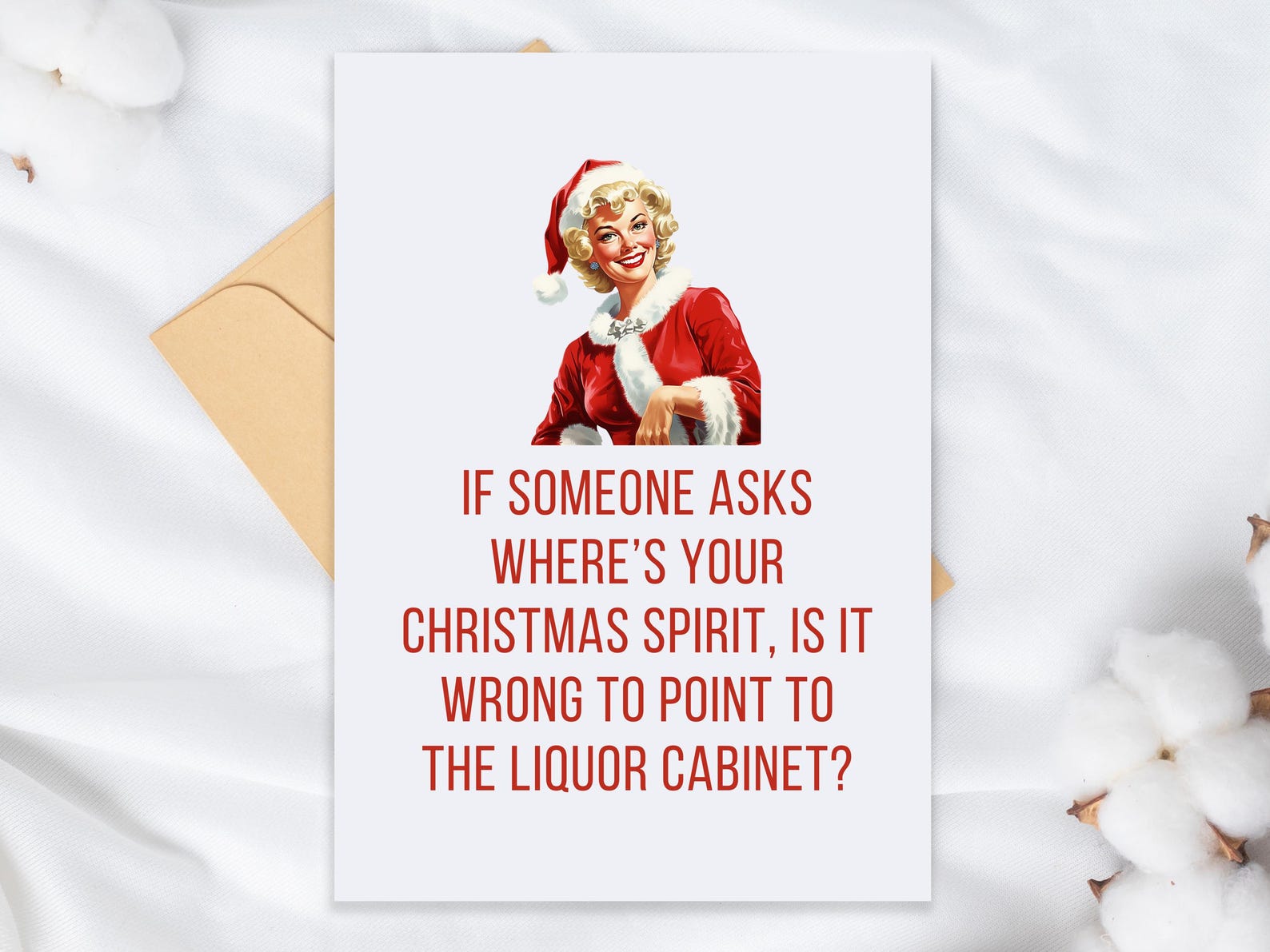 Printable Christmas Card Gift Funny Christmas | Sarcastic Christmas ...
