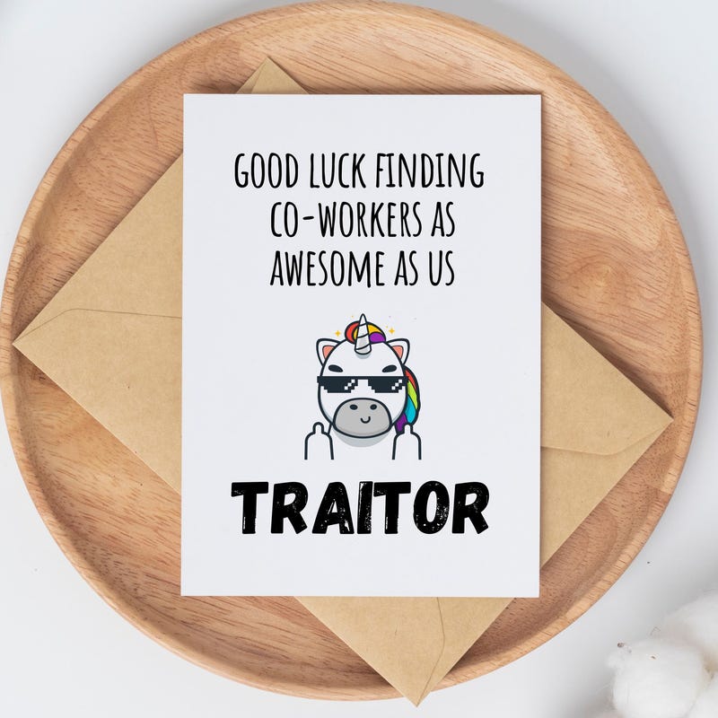 Quitting Job Card - Etsy