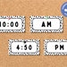 Printable Time Table Cards, School and Classroom Decor, Visual Daily ...