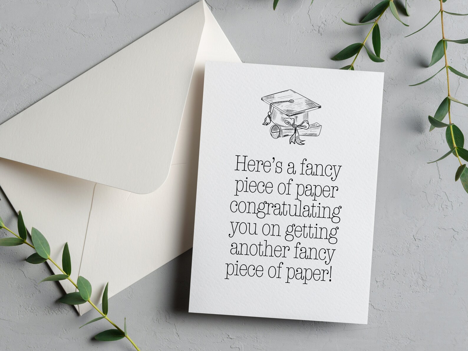 Printable Graduation Card, Fancy Piece of Paper, Diploma, High School ...