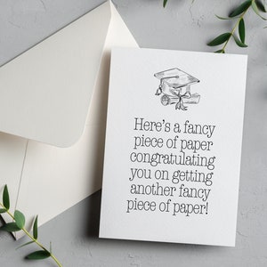 Printable Graduation Card, Fancy Piece of Paper, Diploma, High School ...