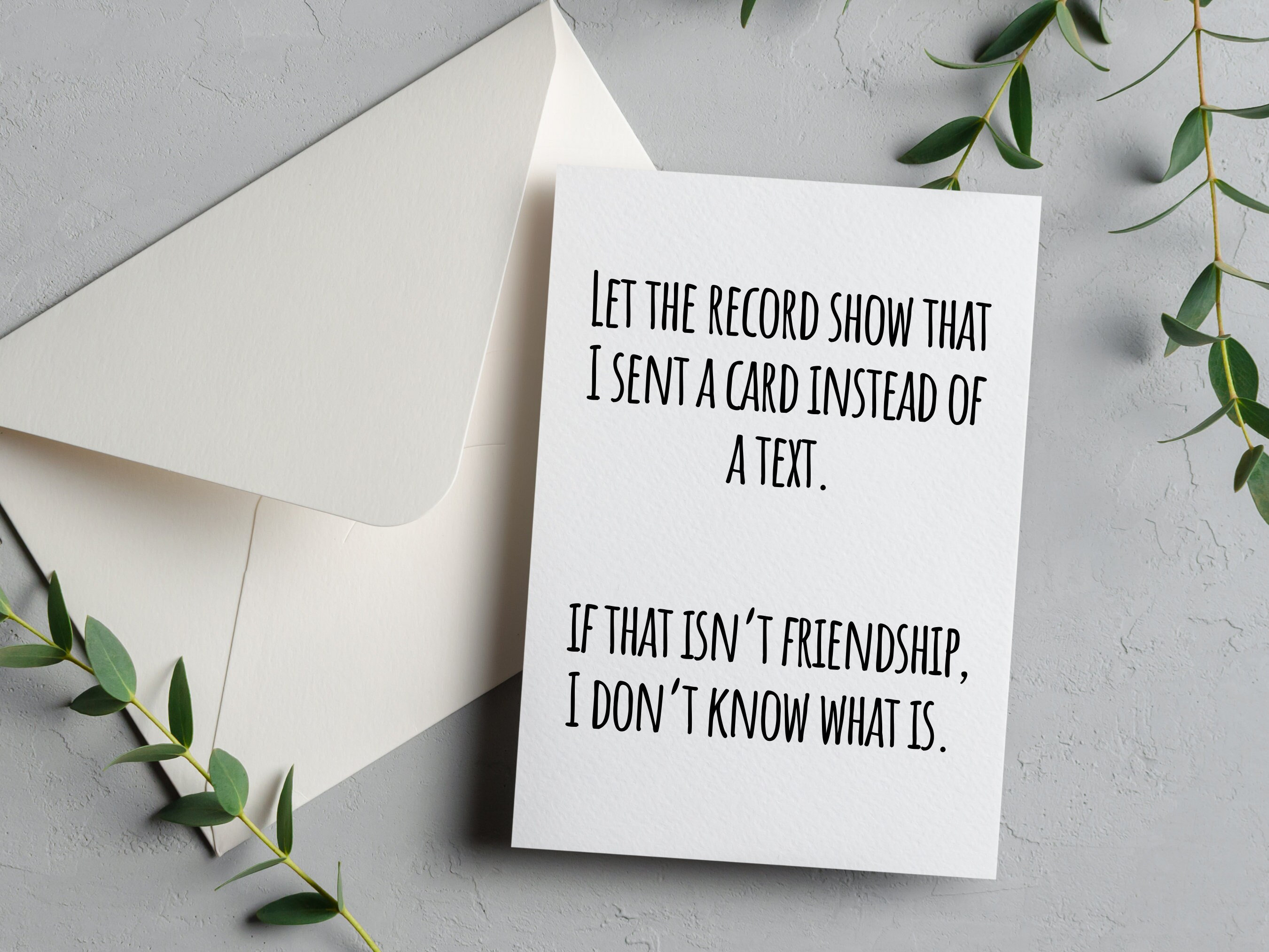 Printable Funny Friendship Card for Friend Birthday, Sarcastic ...