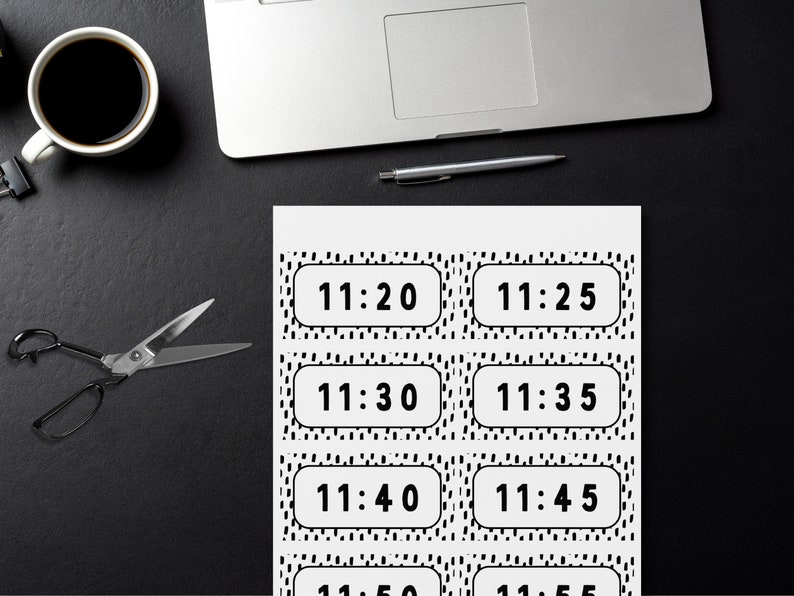 Printable Time Table Cards, School and Classroom Decor, Visual Daily ...