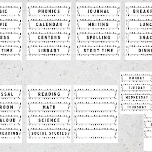 Printable Schedule Cards, School and Classroom Decor, Visual Daily ...