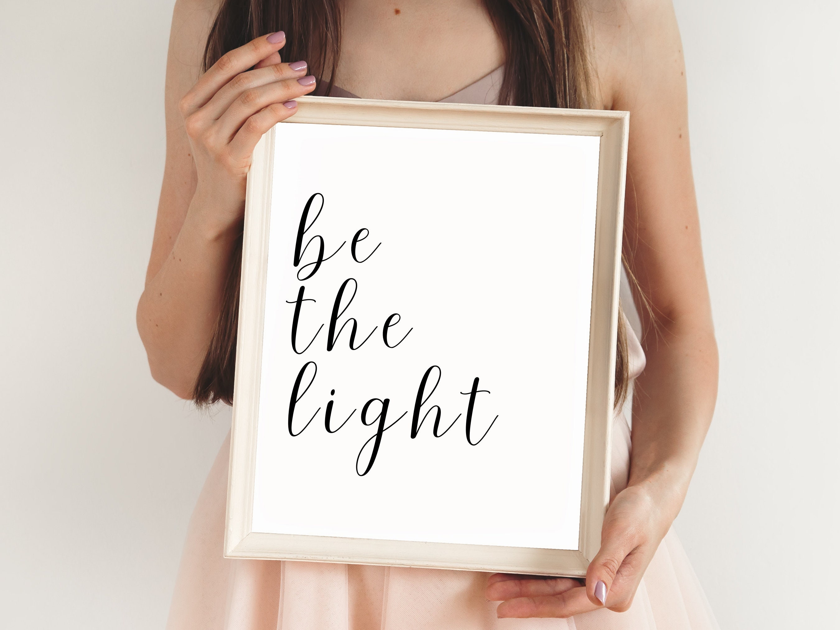 Be the Light Printable, Sayings and Quotes Print, Inspirational Art ...
