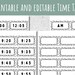 Printable Time Table Cards, School and Classroom Decor, Visual Daily ...