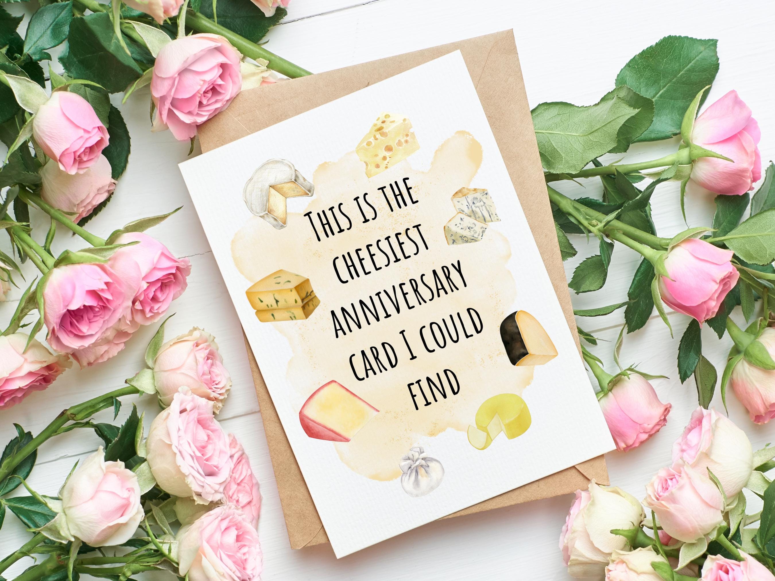 Printable Anniversary Card | Cheese Anniversary Card | Funny ...
