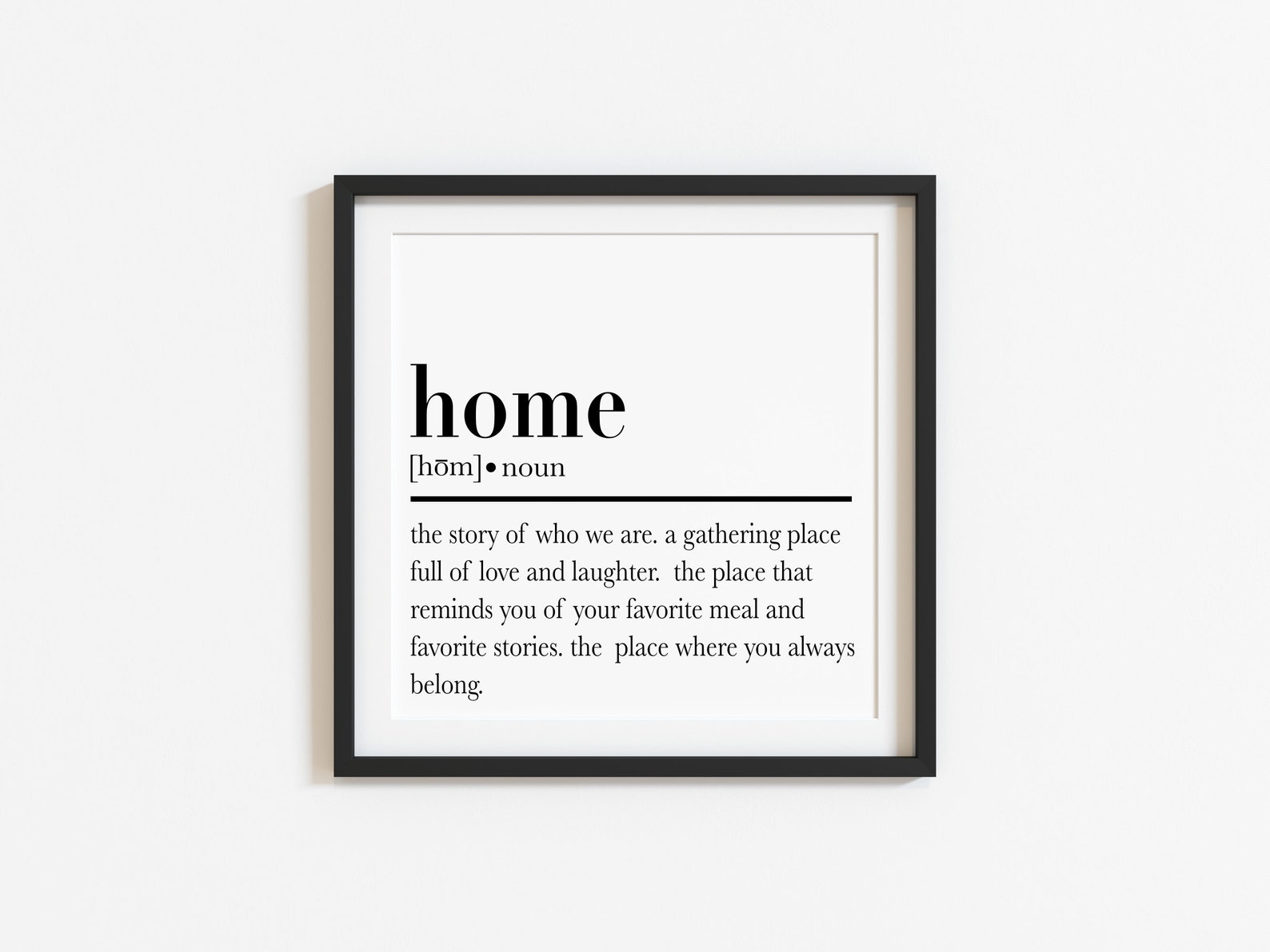 Home Definition Printable in Five Print Sizes, Entry Way Wall Art ...