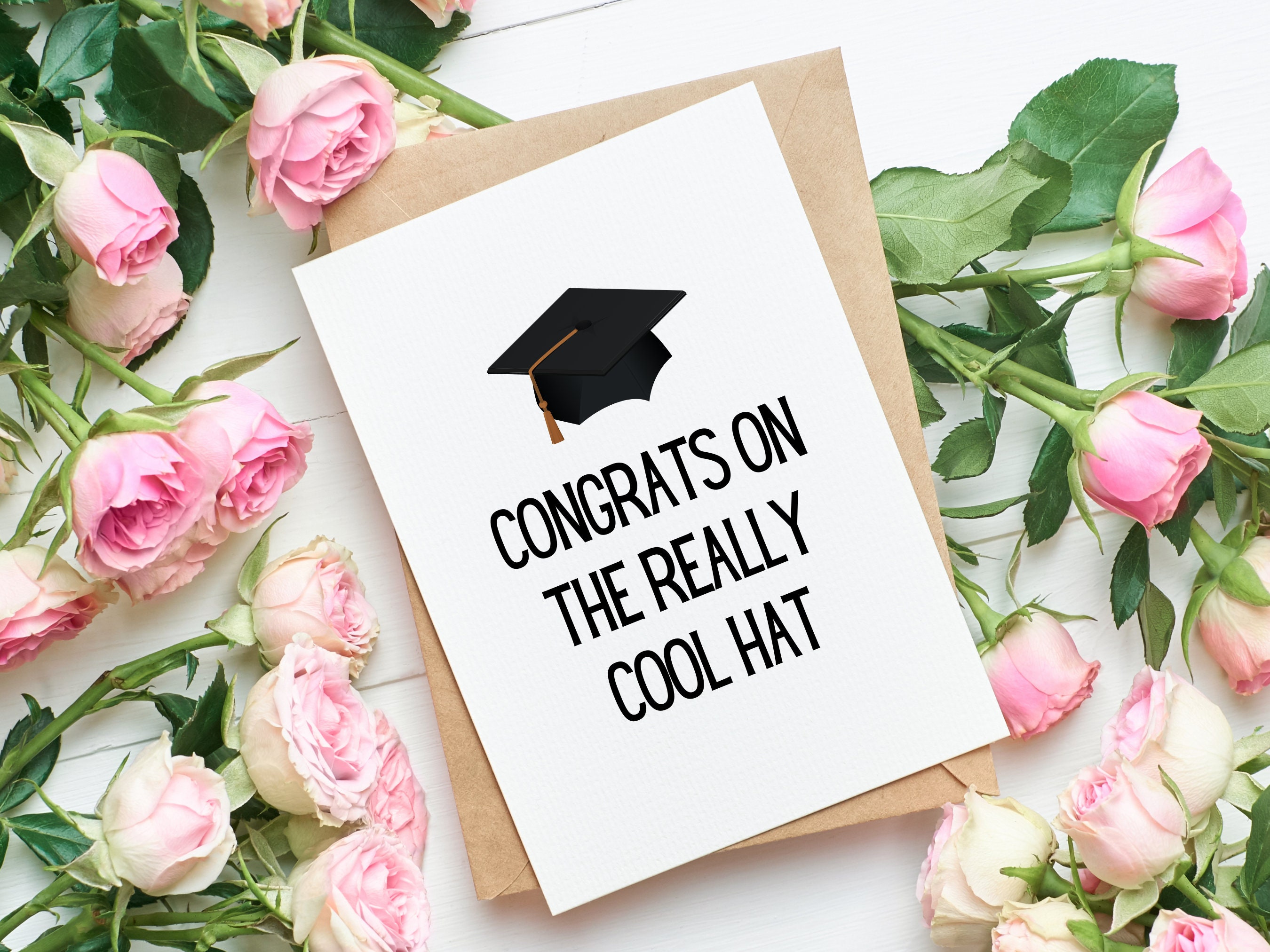 Printable Graduation Card, Congrats on the Really Cool Hat, High School ...