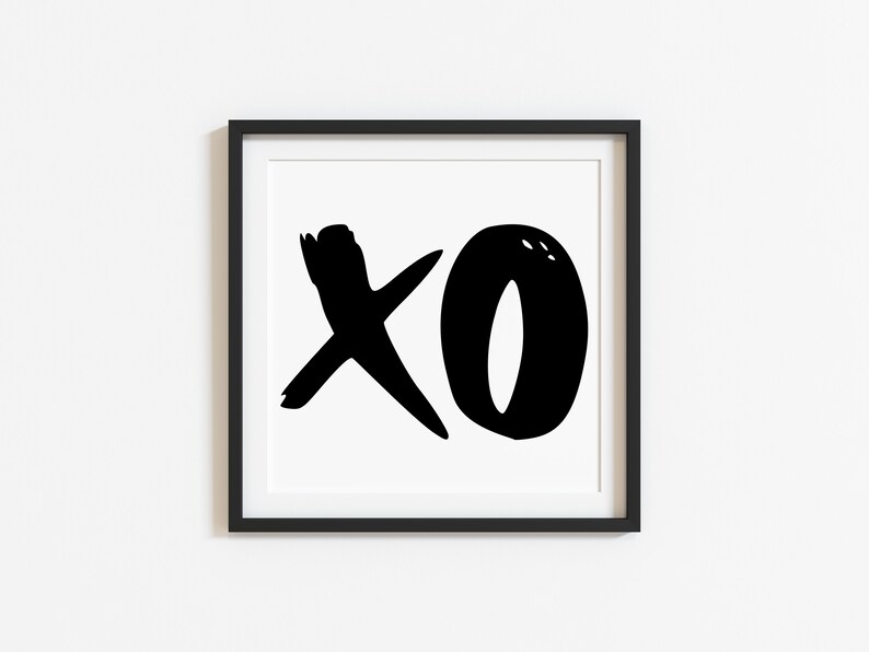 XO - Hugs and Kisses - Valentines Day - Love Printable in Five Print ...