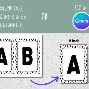 Printable Alphabet Cards, School and Classroom Decor, Visual Daily ...