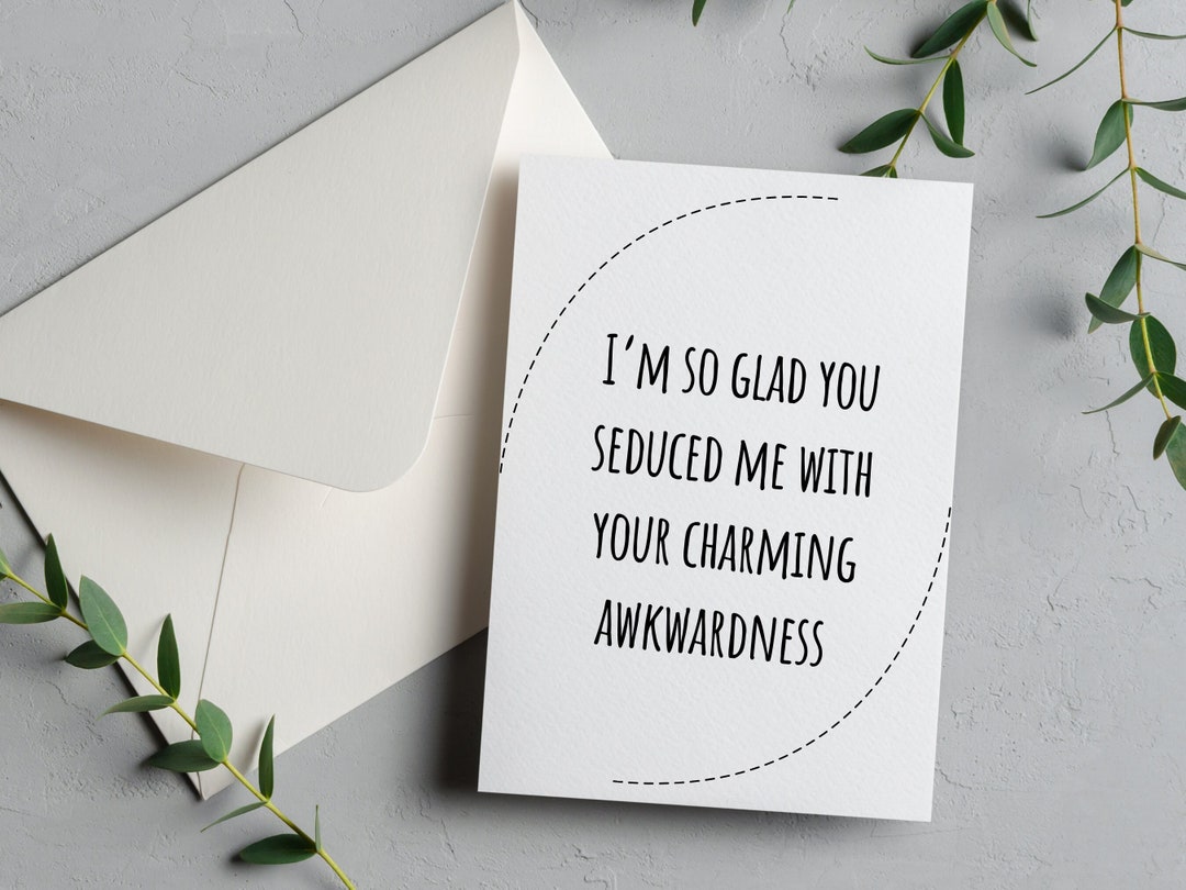 Printable Funny Card for Significant Other Partner, Awkward People Card ...