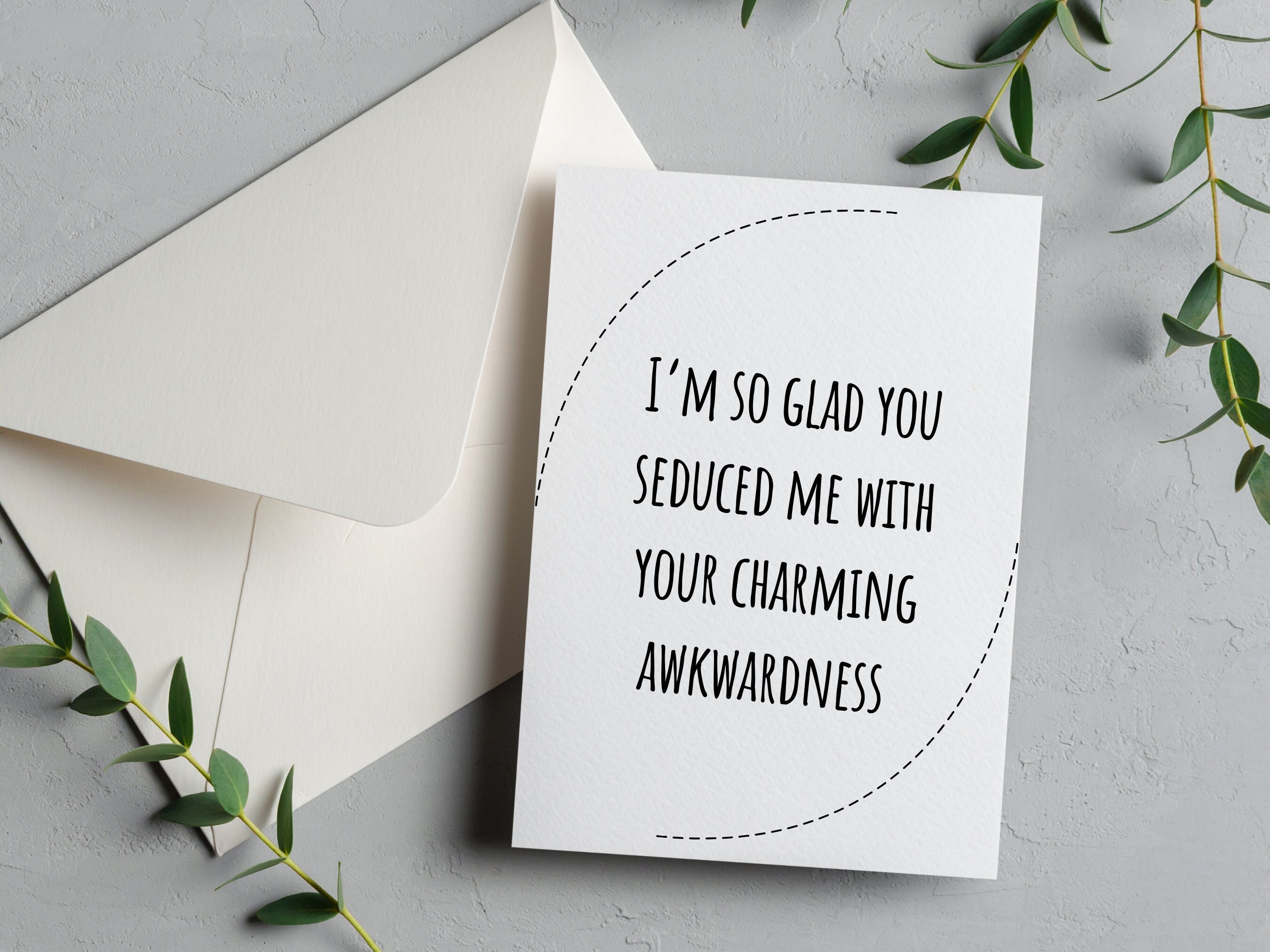 Printable Funny Card for Significant Other Partner, Awkward People Card ...