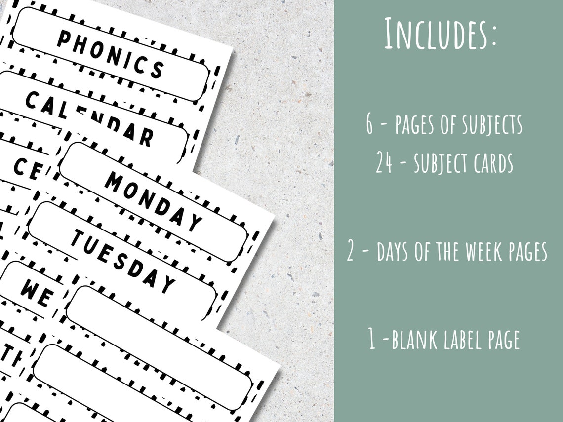 Printable Schedule Cards, School and Classroom Decor, Visual Daily ...