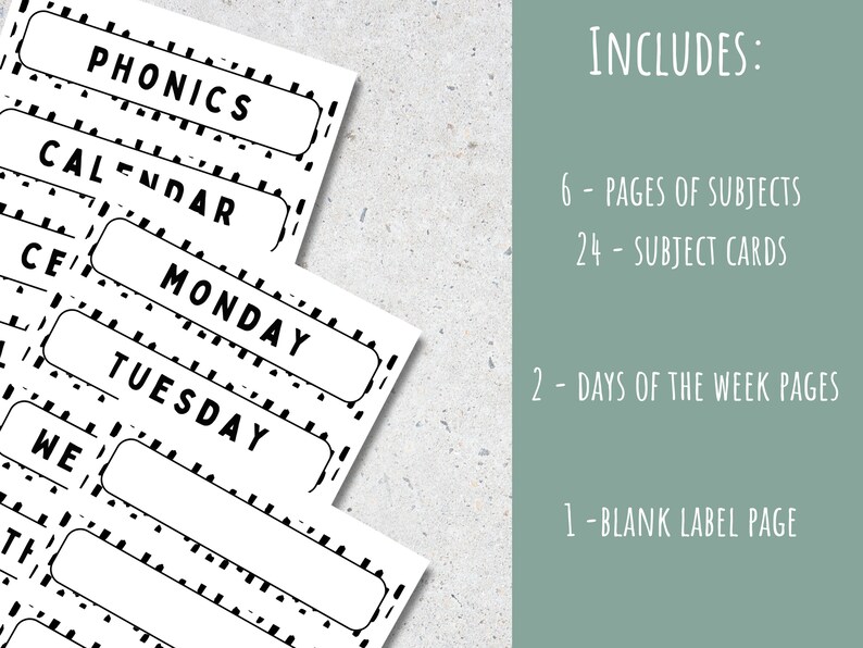 Printable Schedule Cards, School and Classroom Decor, Visual Daily ...